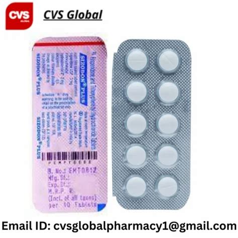Sizodon Plus Tablet Risperidone 3mg Trihexyphenidyl 2mg At Rs