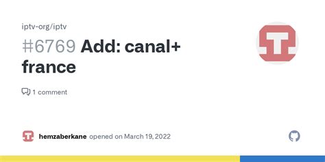 Add Canal France Issue 6769 Iptv Org Iptv GitHub
