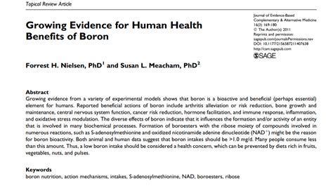 Boron Supplement For Health — Strength School