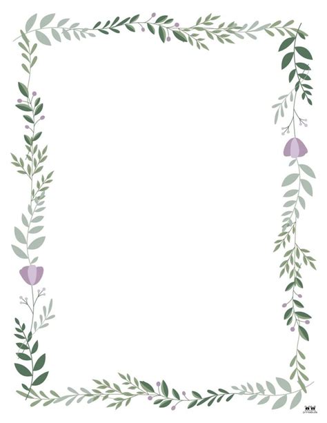 30 Free Printable Leaf Borders For Stationery And Notes