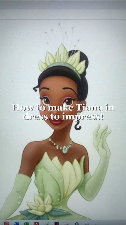 Dti How To Make Tiana In Dress To Impress Disneyprincesses Dti