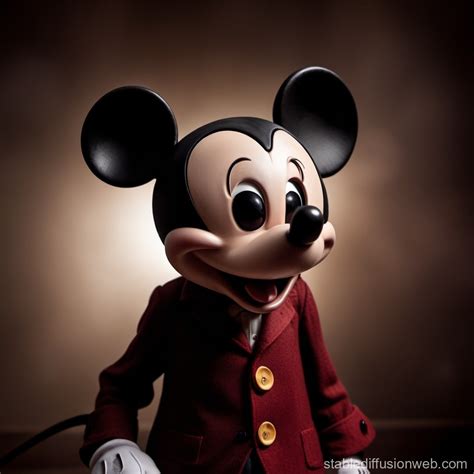 Scary Mickey Mouse Portrait With Blood Red Eyes Stable Diffusion Online