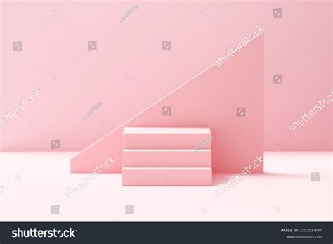 D Neutral Nude Background Geometric Shapes Stock Illustration Shutterstock