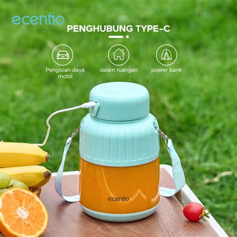 Jual Ecentio Jucier Portable 950ml 10 Mata Pisau Blender Mini Mini