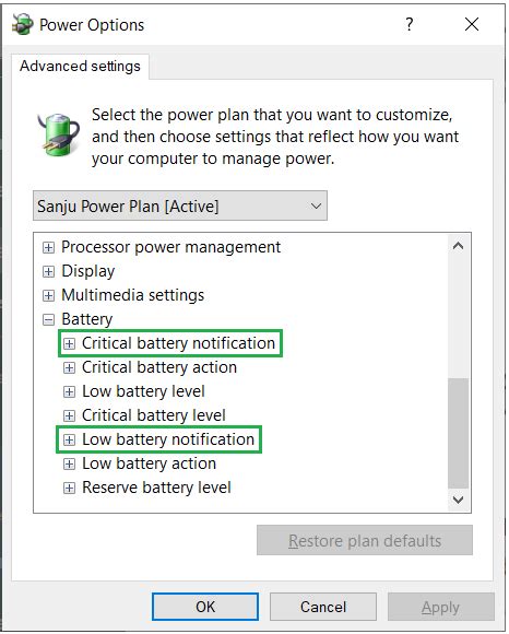 How To Get Full Battery Notification In Windows 10 Guide