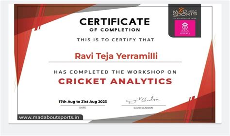 Ravi Teja Y On Linkedin Cricket Analytics