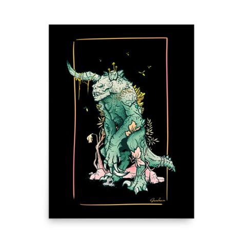 Fallout Inspired Design Deathclaw Poster The Graphix Chick