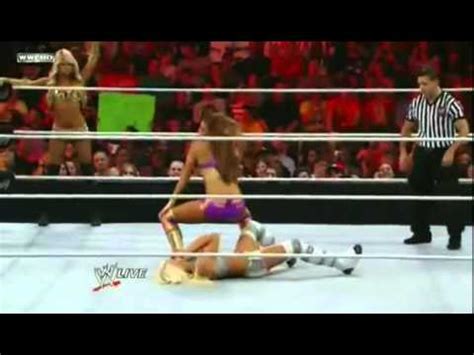 WWE Raw Eve Torres Kelly Kelly Vs Maryse Melina YouTube