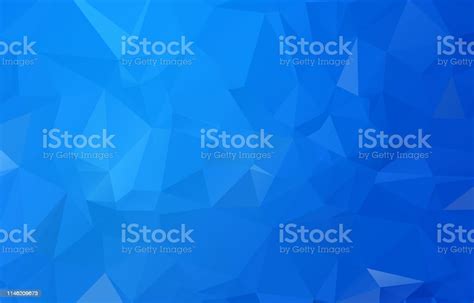 藍色多邊形馬賽克背景幾何圖案 三角形背景創意商業設計範本向量例證向量圖形及更多低圖片 低 商務 式樣 Istock