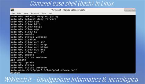 Comandi Base Shell Bash In Linux Divulgazione Tecnologica E Informatica