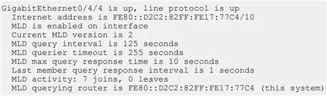 CISCO IPv6 Multicast Listener Discovery Protocol User Guide