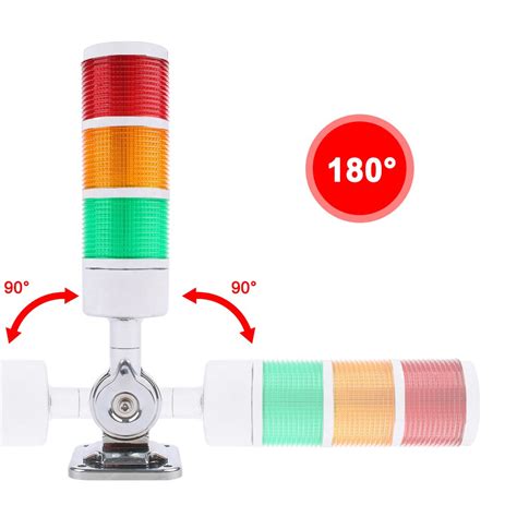 Plastic Sliver Rotatable Stack Light Red Amber Gre Grandado