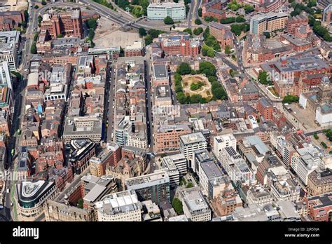An Aerial Photograph Of Leeds City Centre Business Area West Yorkshire