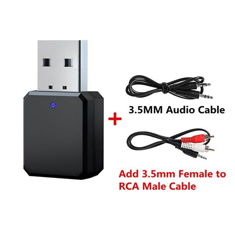 Usb Bluetooth 5 1 Lydmodtager 3 5mm Aux Jack Rca S Grandado