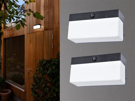 Meinewunschleuchte Led Außen Wandleuchte Bewegungsmelder Led Fest