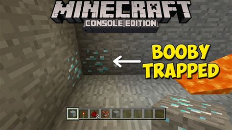 Minecraft How To Booby Trap Any Block Simple Trap Xbox