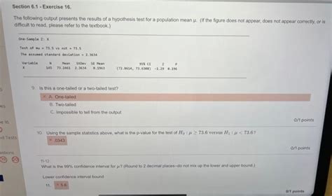 The Following Output Presents The Tesults Of A Chegg