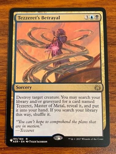 2017 Mtg Wizard Of The Coast Aether Revolt Tezzerets Betrayal 191184