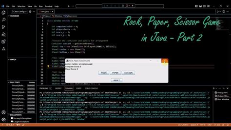 Programming Rock Paper Scissor Game In Java Part 2 Coder C Youtube