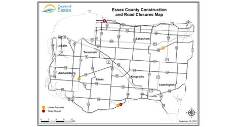 Essex County Construction And Road Closures Update As Of Sept 16