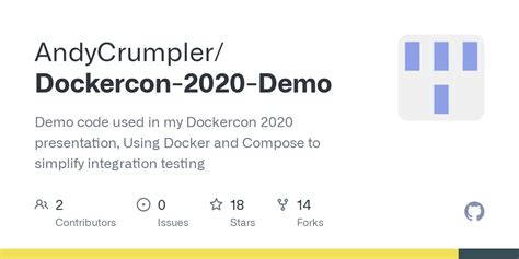 github andycrumpler dockercon 2020 demo demo code used in my