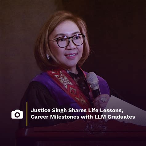 Justice Singh Shares Life Lessons Career Milestones With Llm Graduates