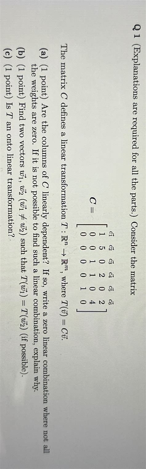 solved q 1 explanations are required for all the parts