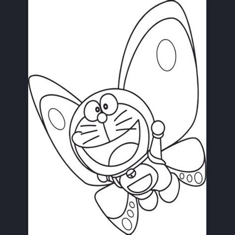 Jual Gambar Sketsa Mewarnai Doraemon Seketsa Lukis Menggambar Untuk