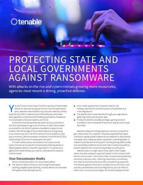 Protecting State And Local Governments Against Ransomware
