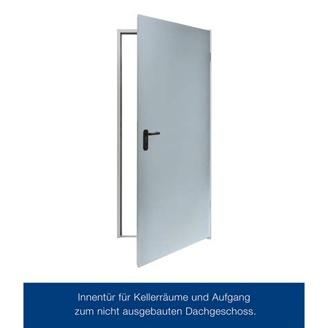 zk innentür element anschlag rechts verzinkt 87 5 x 187 5 cm