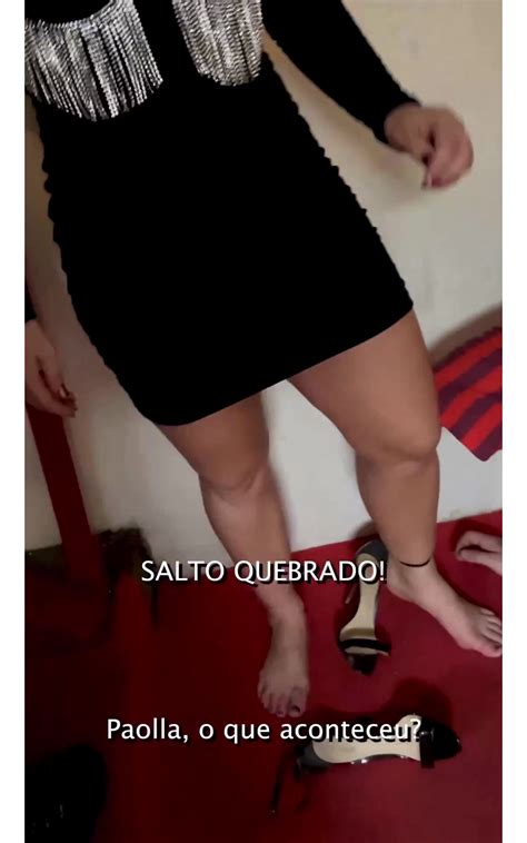 Foto Os Perrengues Paolla Oliveira Quebrou Um Salto Durante Ensaio De