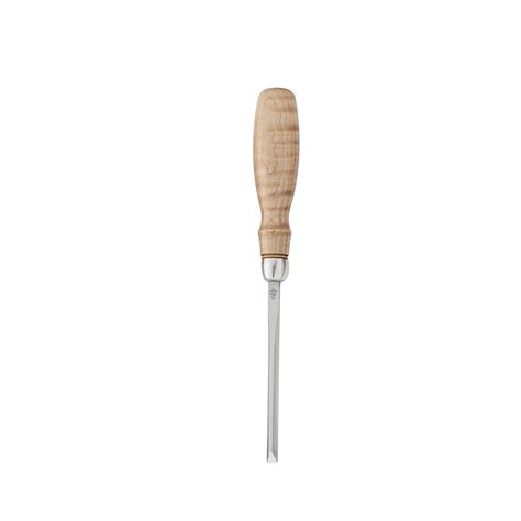 Blue Spruce Dovetail Chisel 14 6 3mm W Stainless Ferrule Standard Curly Maple Handle Carbatec