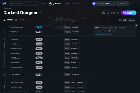 Darkest Dungeon Cheats And Trainers For Pc Wemod