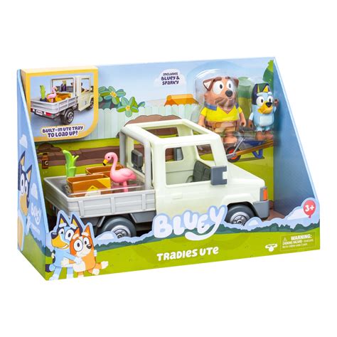 Bluey Tradies Ute Playset Bluey And Sparky Toy