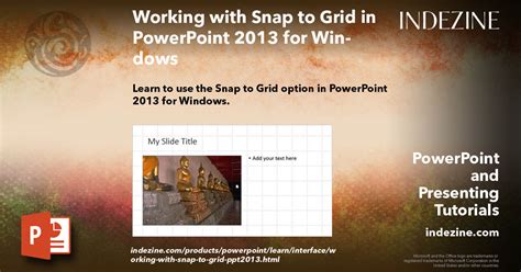 Working With Snap To Grid In PowerPoint 2013 For Windows