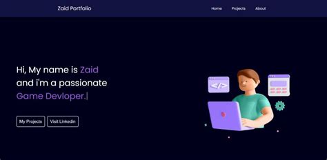 Created My First Portfolio Website With My Projects Only The Ones That I Manage To Finish