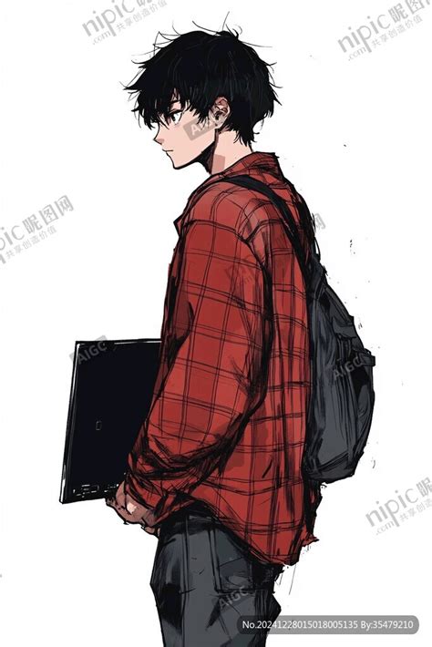 Ai创作图插画男生 动漫男生 手绘追光的少年 男生头像插画 立绘男 男生插画 青春题材漫画人物 手绘男生插画 穿卫衣的男生 卫衣男生 动漫俊男