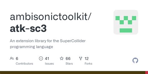 Github Ambisonictoolkitatk Sc3 An Extension Library For The