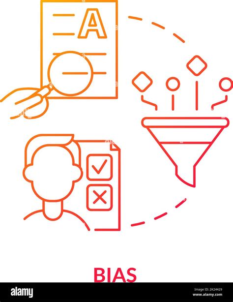 Bias Red Gradient Concept Icon Stock Vector Image And Art Alamy