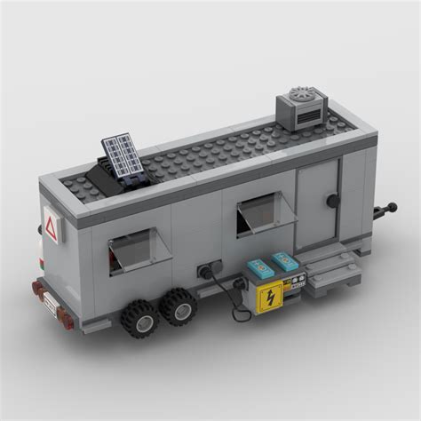 Lego Moc Mobile Office Trailer By Brickmind Rebrickable Build With Lego