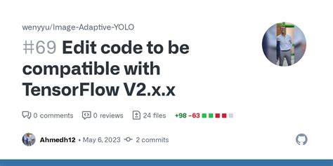 Edit Code To Be Compatible With TensorFlow V2 X X By Ahmedh12 Pull