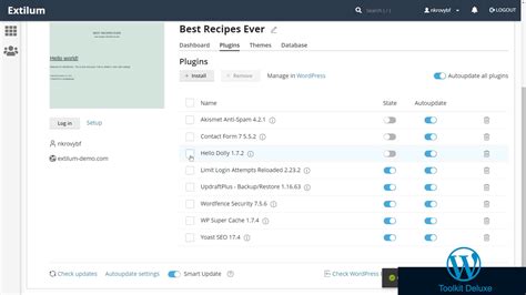 Manage Plugins Using The Wordpress Toolkit Cpanel Extilum Knowledgebase