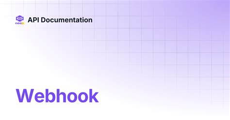 Webhook Api Documentation