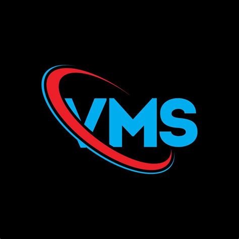 VMS Logo VMS Letter VMS Letter Logo Design Initials VMS Logo Linked