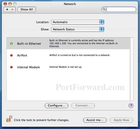 Setting A Static IP Address In Mac OS X