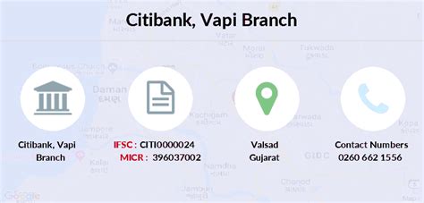 Citibank Vapi Ifsc Code Citi0000024