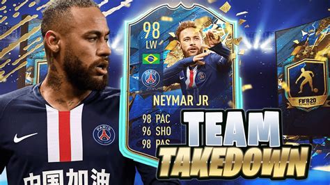 98 TOTS NEYMAR TEAM TAKEDOWN VS ZERKAA YouTube