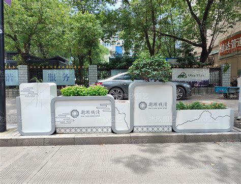 城市街道花箱人行道花箱浙江绍兴案例 城市街道花箱人行道花箱浙江绍兴案例