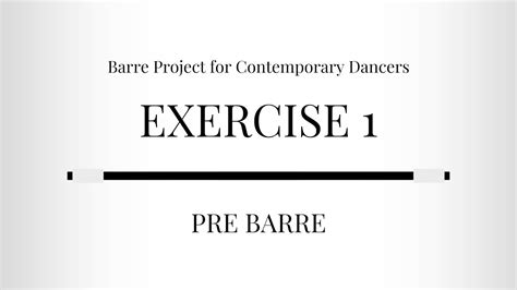 exercise 1 youtube