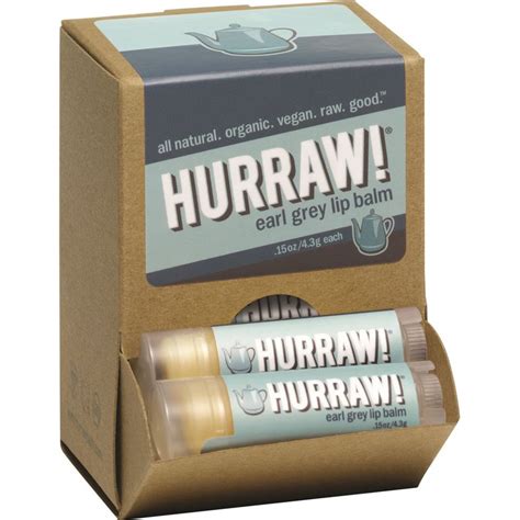 Buy Hurraw Lip Balm Earl Grey 43g X 24 Counter Unit Online